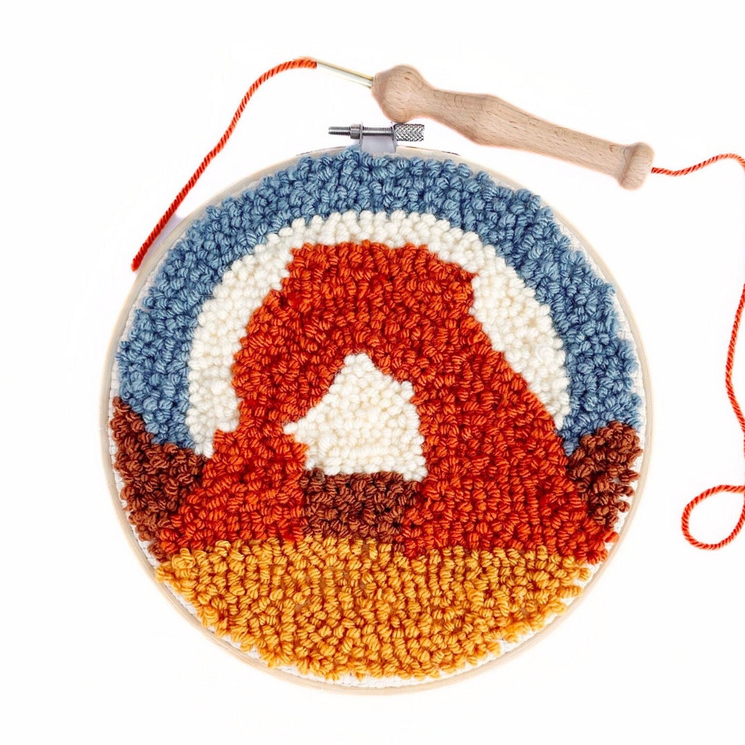 Arches Punch Embroidery DIY Kit Punch Needle Yarn - Etsy