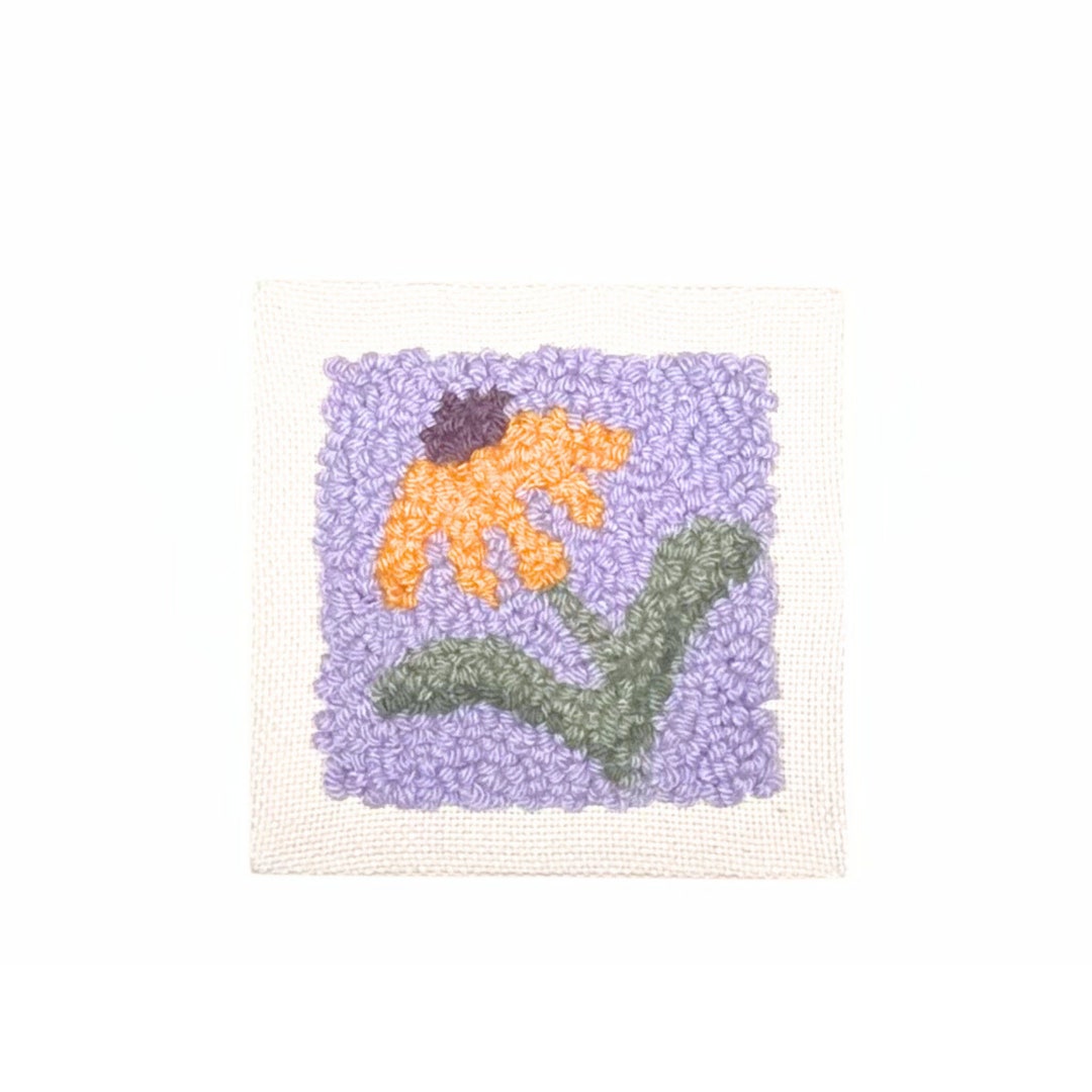 Sunflower Punch Embroidery DIY Kit Punch Needle Yarn - Etsy