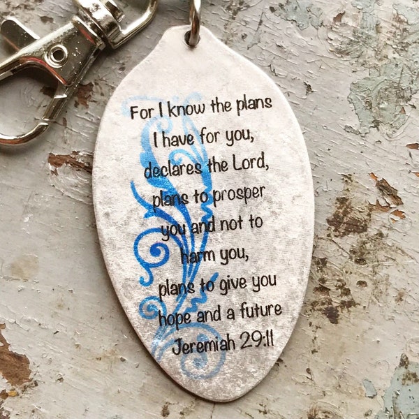 Bible Verse Keychain - Etsy