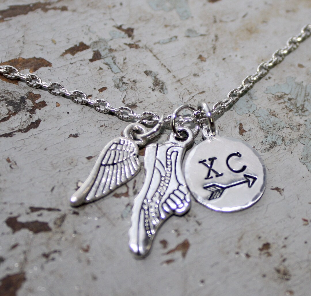 Cross Country Necklace, XC Running Jewelry, Distance Runner Gift ...