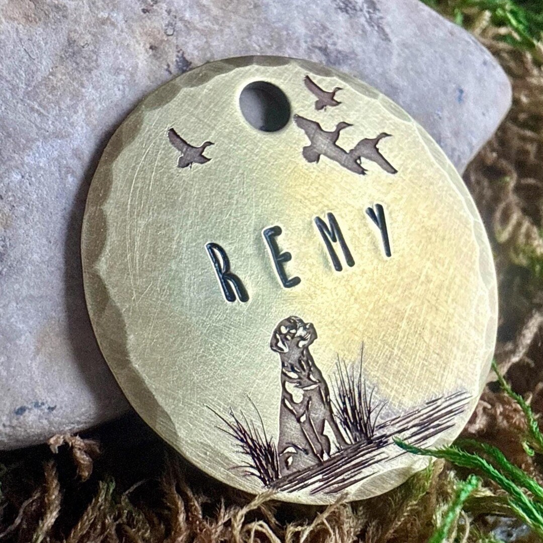 Duck Hunting Dog ID Tag, Hunting Dog Tag, Custom Dog Tag, Pet Name Tags ...