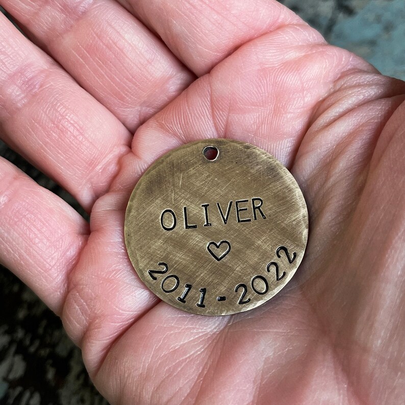 Pet Memorial Gift Urn Tag Cat Memorial Token Personalized - Etsy