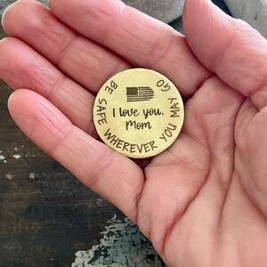 Gift for Long Distance Military, Deployment Gift, Personalized Pocket ...