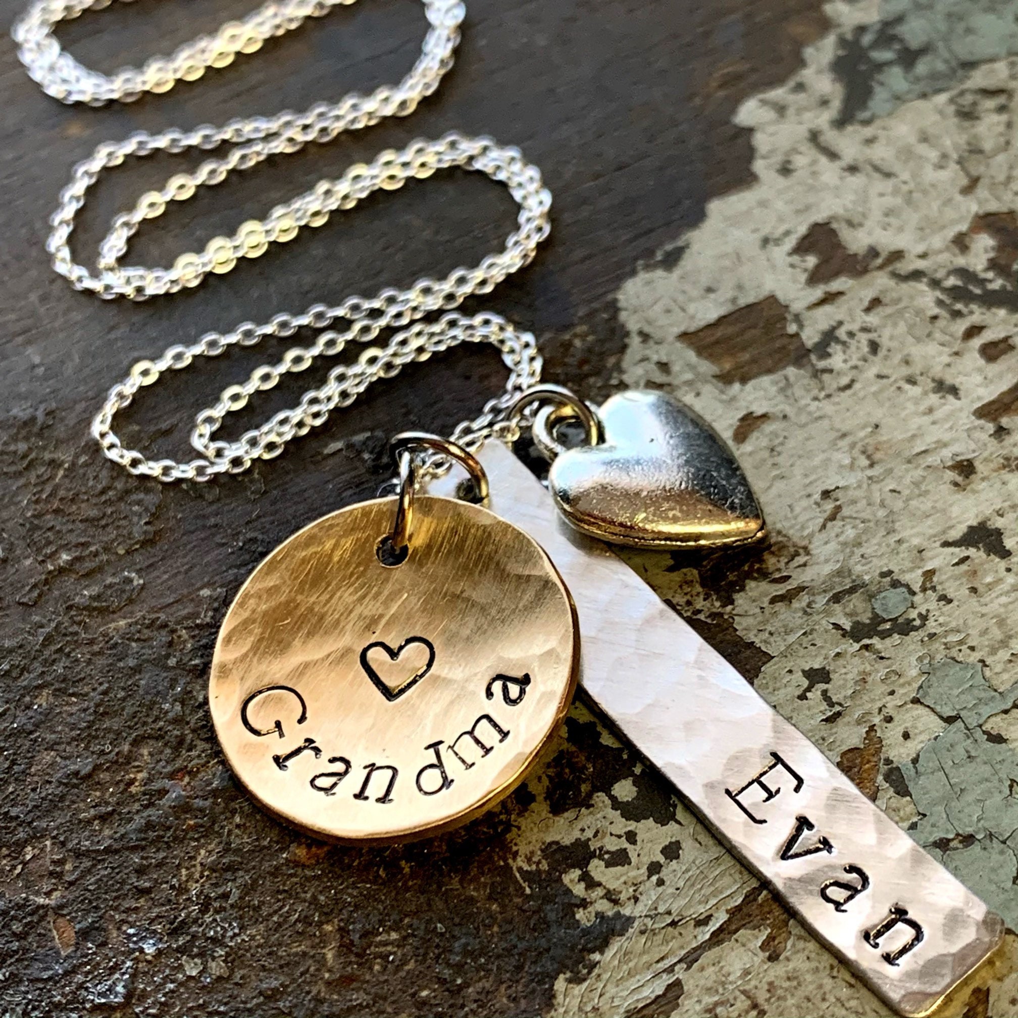 First Time Grandma Necklace • New Nana Gift • Custom Grandma-to-be ...
