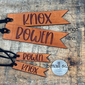 Leather Tag, Leather Luggage Tag, Gift Tag, Leather Name Tags, Small ...