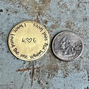 Custom Brass Anniversary Coin: Engraved Scripture Gift - Etsy