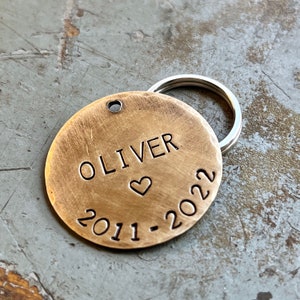 Pet Memorial Gift Urn Tag Cat Memorial Token Personalized - Etsy