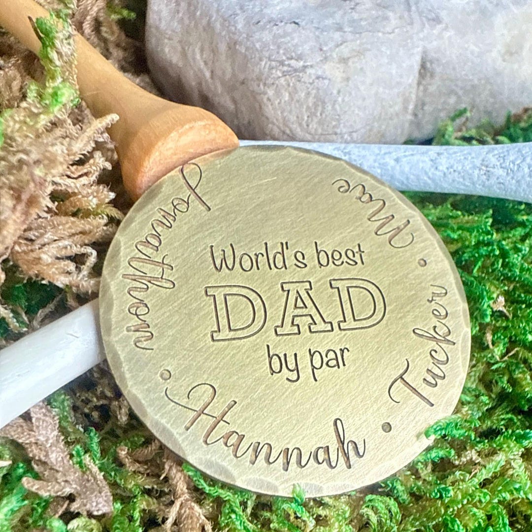 Dad Golf Gifts, Fathers Day for Golfing Dad, Golf Ball Marker for Dad ...