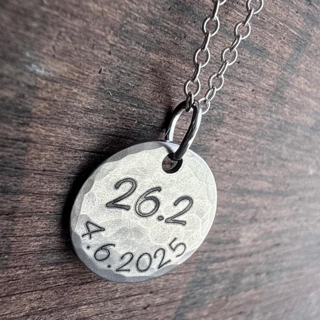 Personalized Marathon Necklace • Race Charm Pendant • Gift for Runners ...