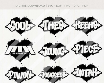 P1harmony Lightstick Decal - Etsy