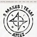 Ateez 8 Makes 1 Team Svg Eps Pdf Jpg Png Atiny Decal Ateez - Etsy