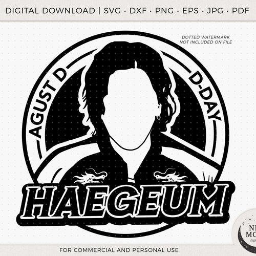 Agust D Svg Eps Png Jpg Kpop Vector Files for Cricut - Etsy