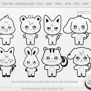 Aniteez Svg Eps Pdf Jpg Png | Ateez Decal | SKZ Svg | Cut Files for ...