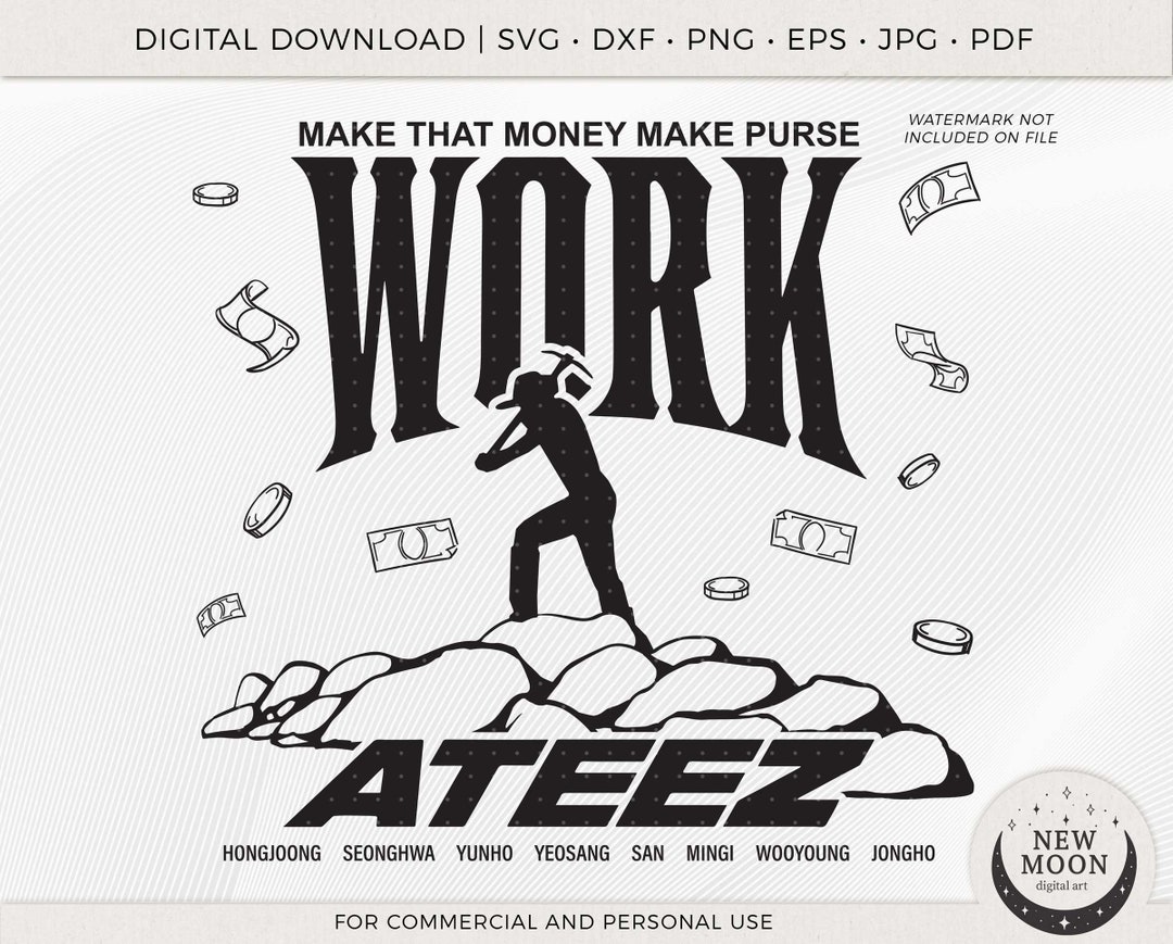 Ateez Work Vector | Ateez Svg | Kpop Vector | Instant Download for ...