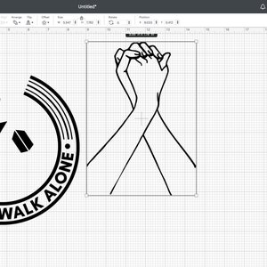 Never Walk Alone Sticker BTS Svg Kpop Digital Download Instant Download ...