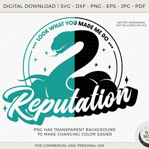 Reputation Vector Taylor Swift Svg Kpop Digital Download Instant ...