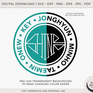 Shinee Svg Eps Pdf Jpg Png | Shinee Decal | Shinee Sticker | Team ...