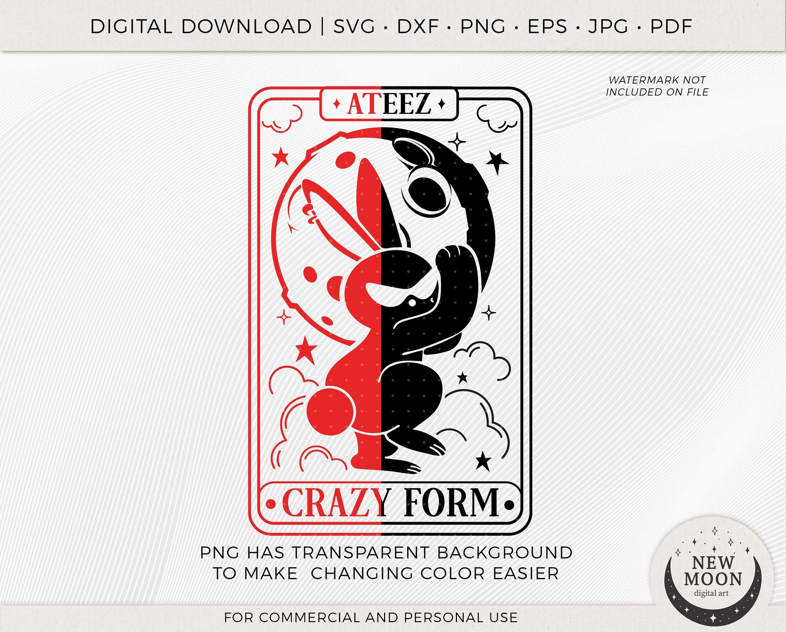 Mito Crazy Form Vector | Ateez Svg | Kpop Sticker | Instant Download ...