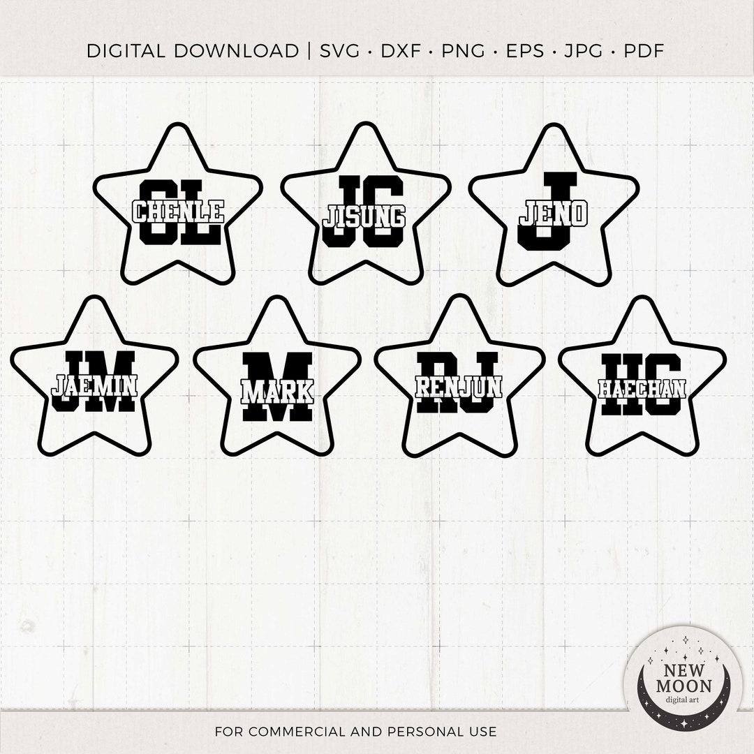 NCT Dream Sticker | NCT Dream Name Svg | Kpop Sticker | Instant ...