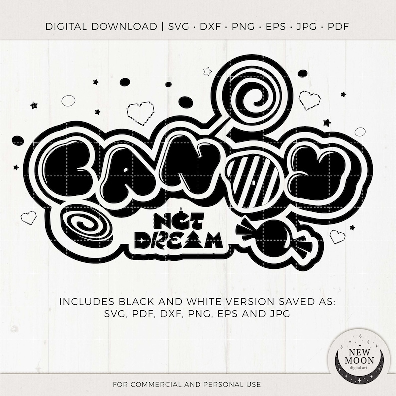 NCT Dream Candy Vector NCT Dream Svg Kpop Sticker - Etsy