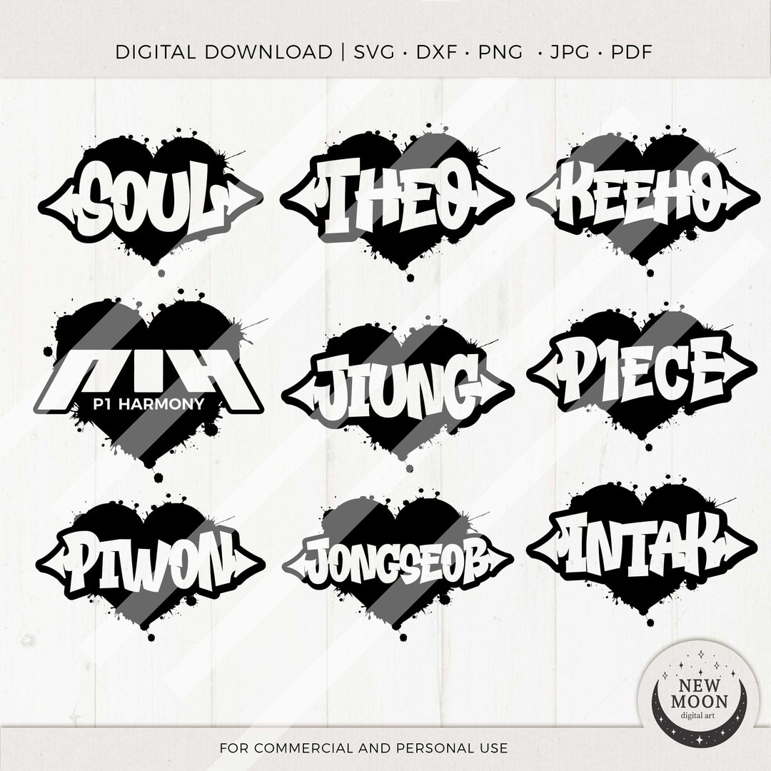 P1 Harmony | P1ece Svg | Kpop Digital Download | P1harmony Download for ...