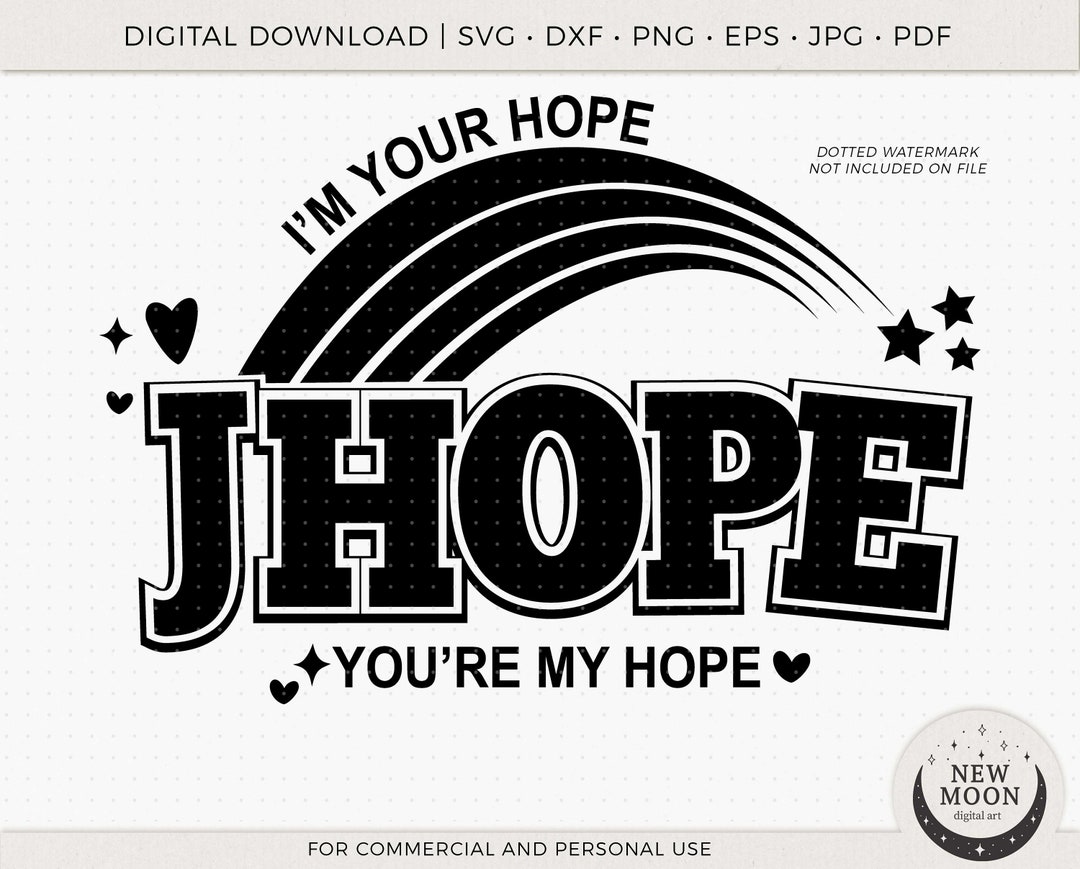 J-hope Vector BTS Svg Kpop Sticker Instant Download for Cricut ...