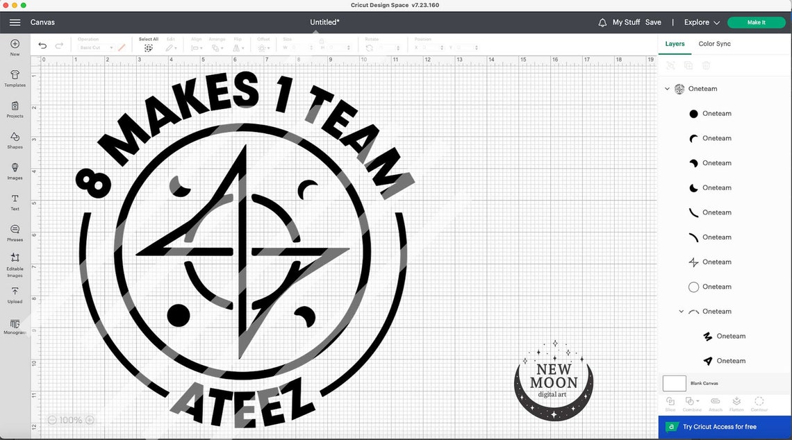 Ateez 8 Makes 1 Team Svg Eps Pdf Jpg Png | Atiny Decal | Ateez Sticker ...