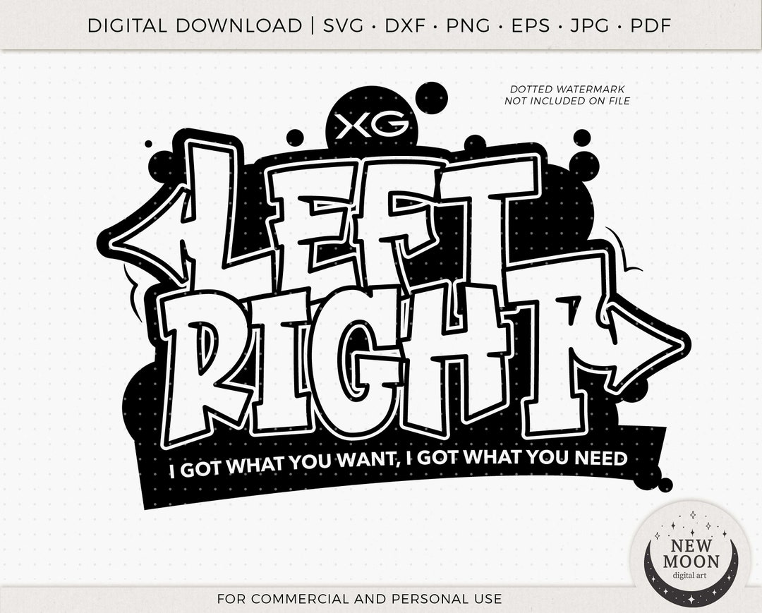 XG Svg Eps Pdf Jpg Png | Left Right Clip Art | Xtraordinary Girls ...