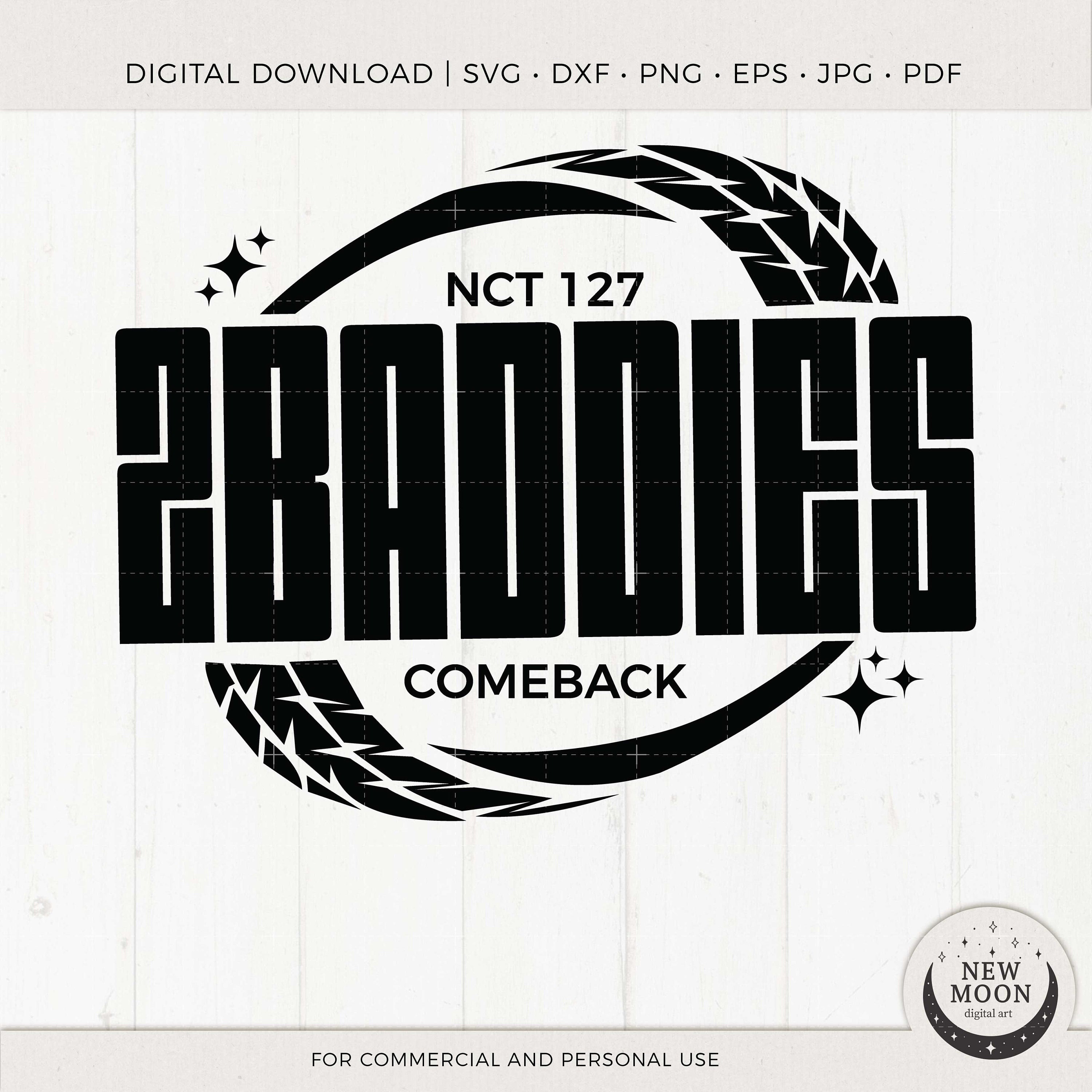 2 Baddies Clip Art NCT 127 Sticker Kpop Digital Download - Etsy UK