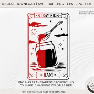 Stray Kids Jjam Tarot Card Svg SKZ Clip Art Kpop Digital Download Stray ...