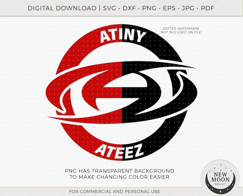 Ateez Names | Atiny Clip Art | Kpop Digital Download | Ateez Instant ...
