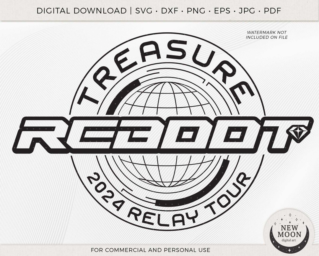 Treasure Reboot Tour | Treasure Svg | Kpop Sticker | Instant Download ...