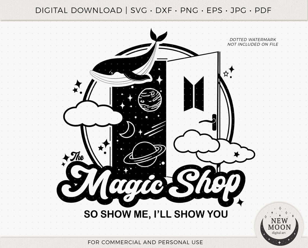 The Magic Shop BTS Vector BTS Svg Kpop Sticker Instant Download for ...