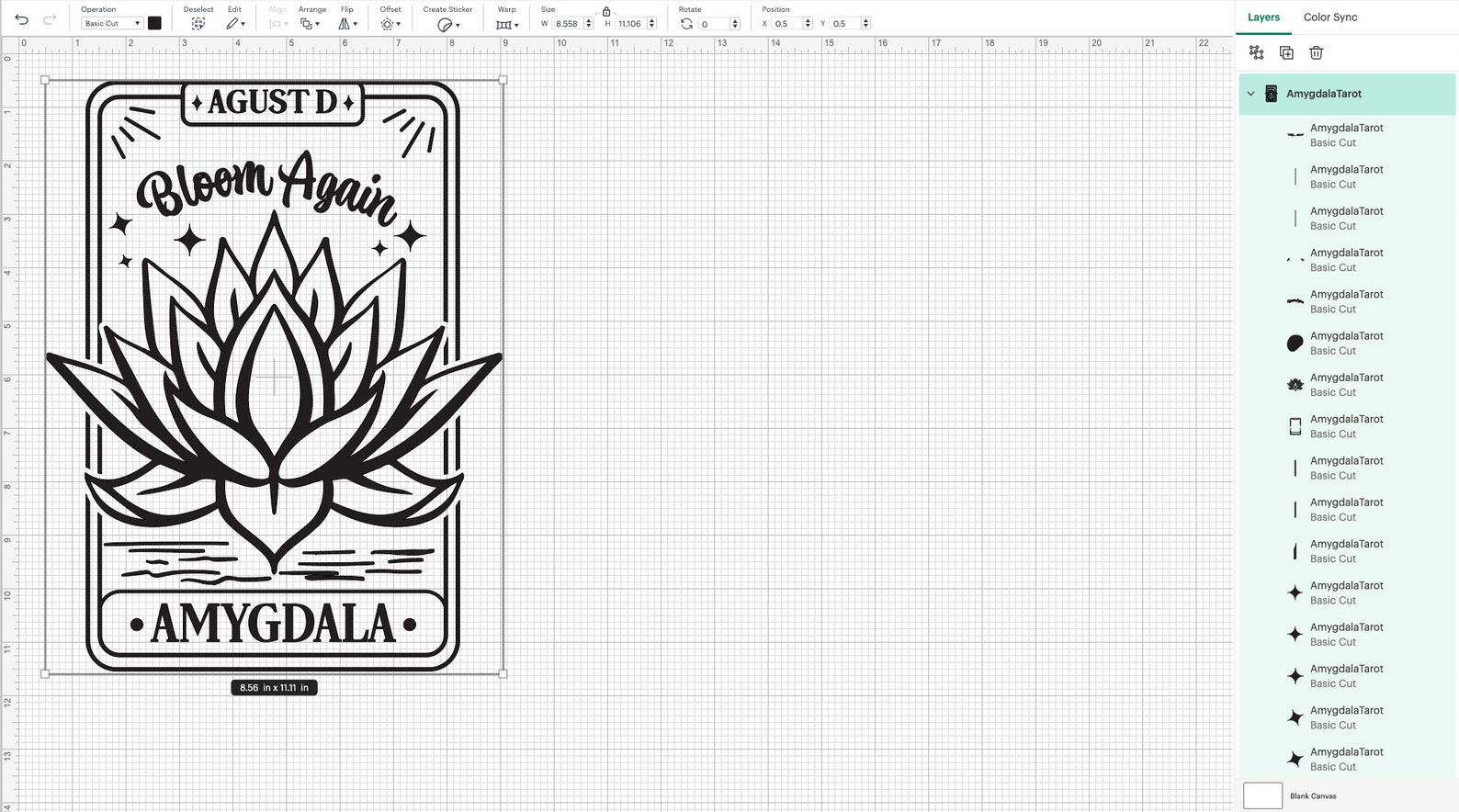Amygdala Tarot Card Vector | BTS Svg | Kpop Sticker | Instant Download ...