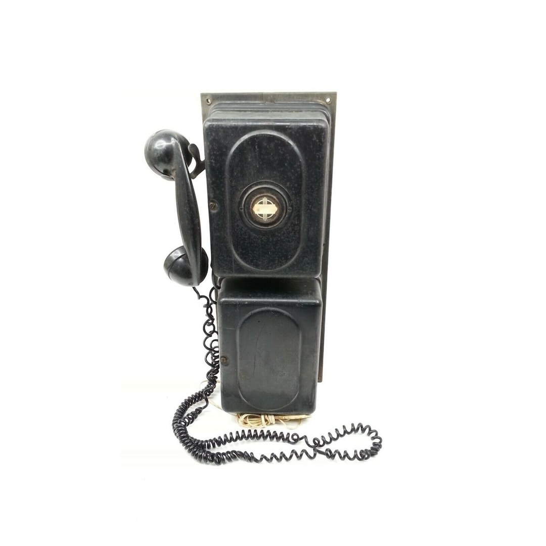 Antique 1930s Automatic Electric Co Railroad Phone Art Deco Steam Punk ...