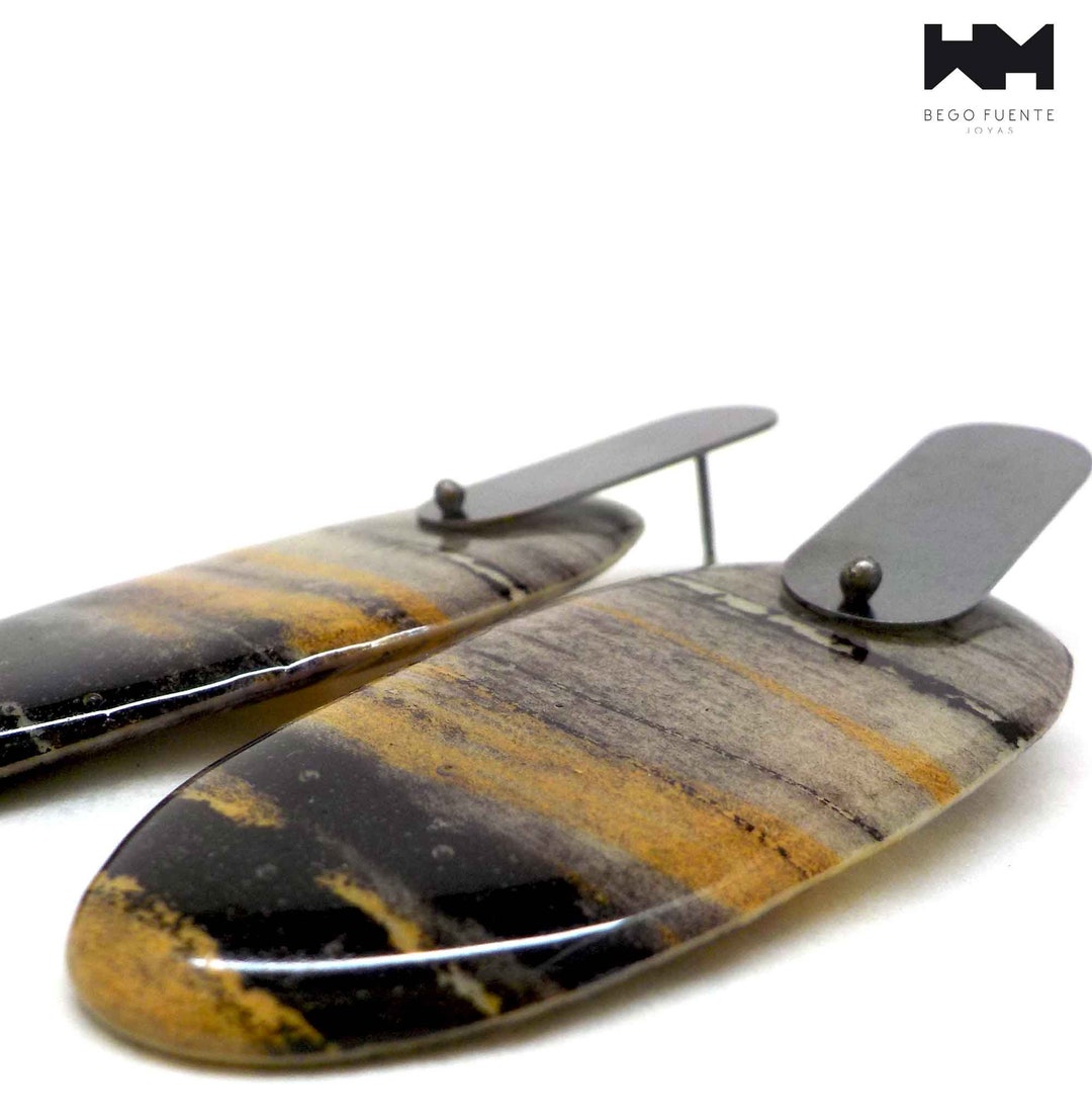 Bold Paper Earrings. Unique Artistic Earrings, Engravings and Silver ...