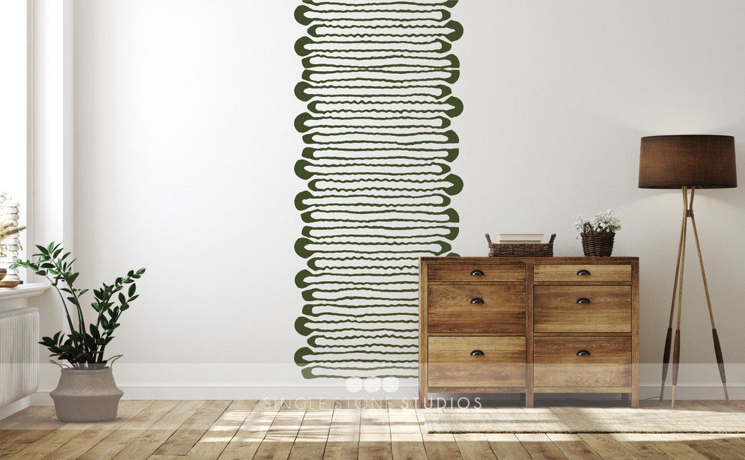 Retro Squiggles - Vinyl Wall Decals - Sticker Art Custom Home Decor - Etsy