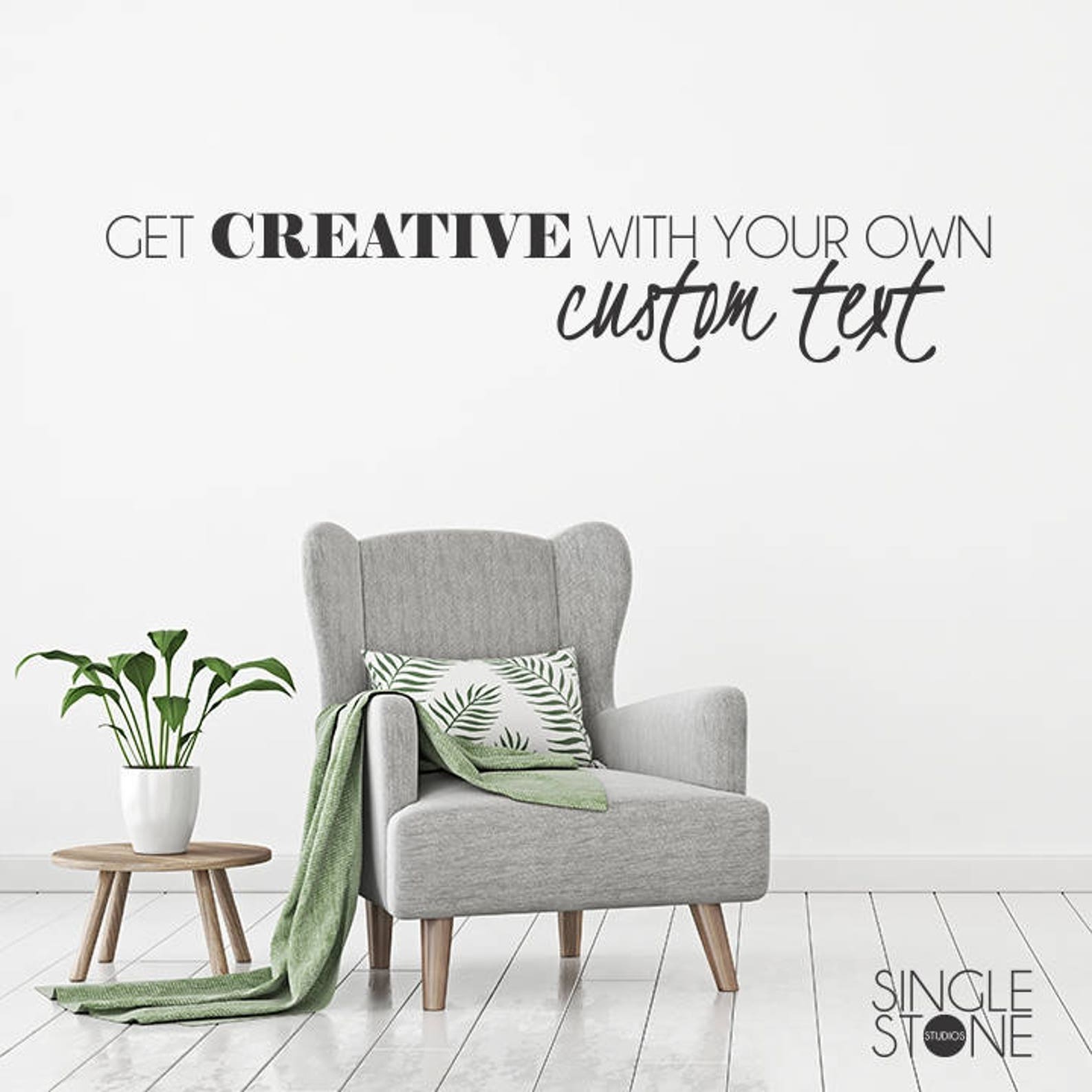 Custom Wall Decal Quote Create Your Own Wall Words Custom | Etsy