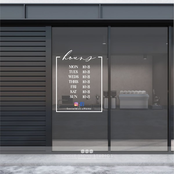 Window Decal for Business - Etsy