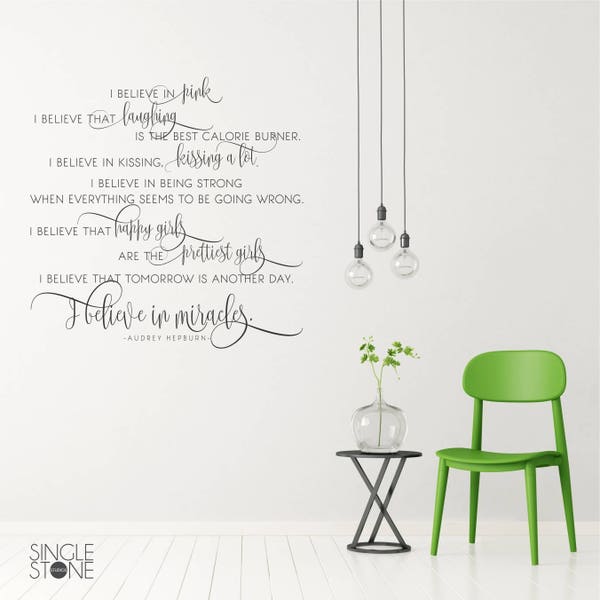 Believe Wall Decal - Etsy