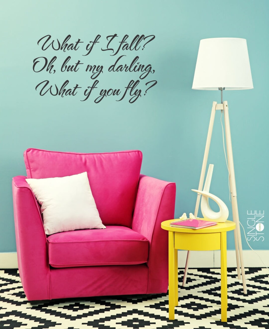 What If You Fly - Kids Wall Decal Quote -- Custom Nursery Home Decor - Etsy