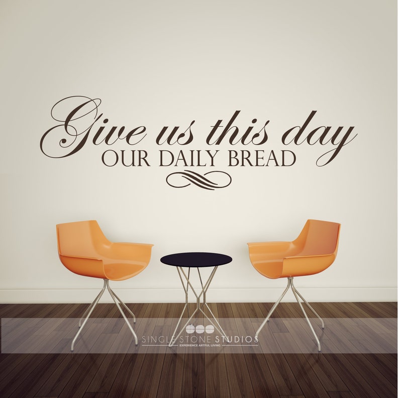 Our Daily Bread Scripture Wall Decals Vinyl Wall Words - Etsy