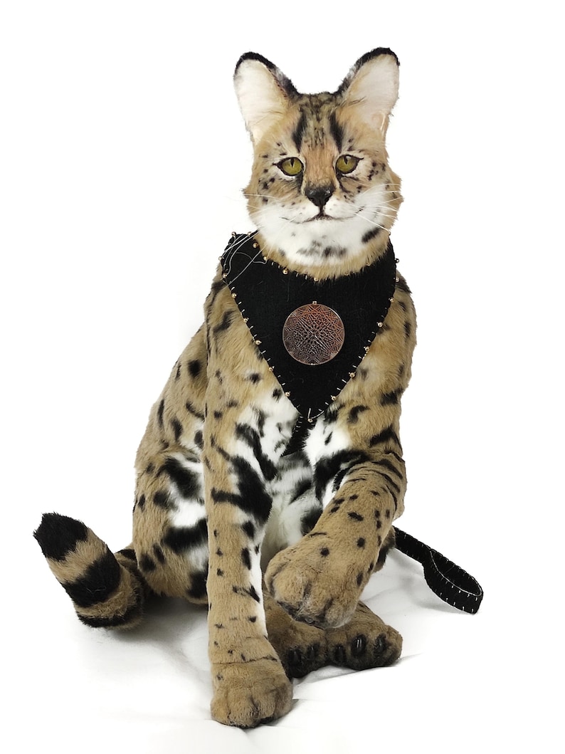 Custom Realistic Savannah Cat Plush | Life Size Poseable Stuffed Animal ...