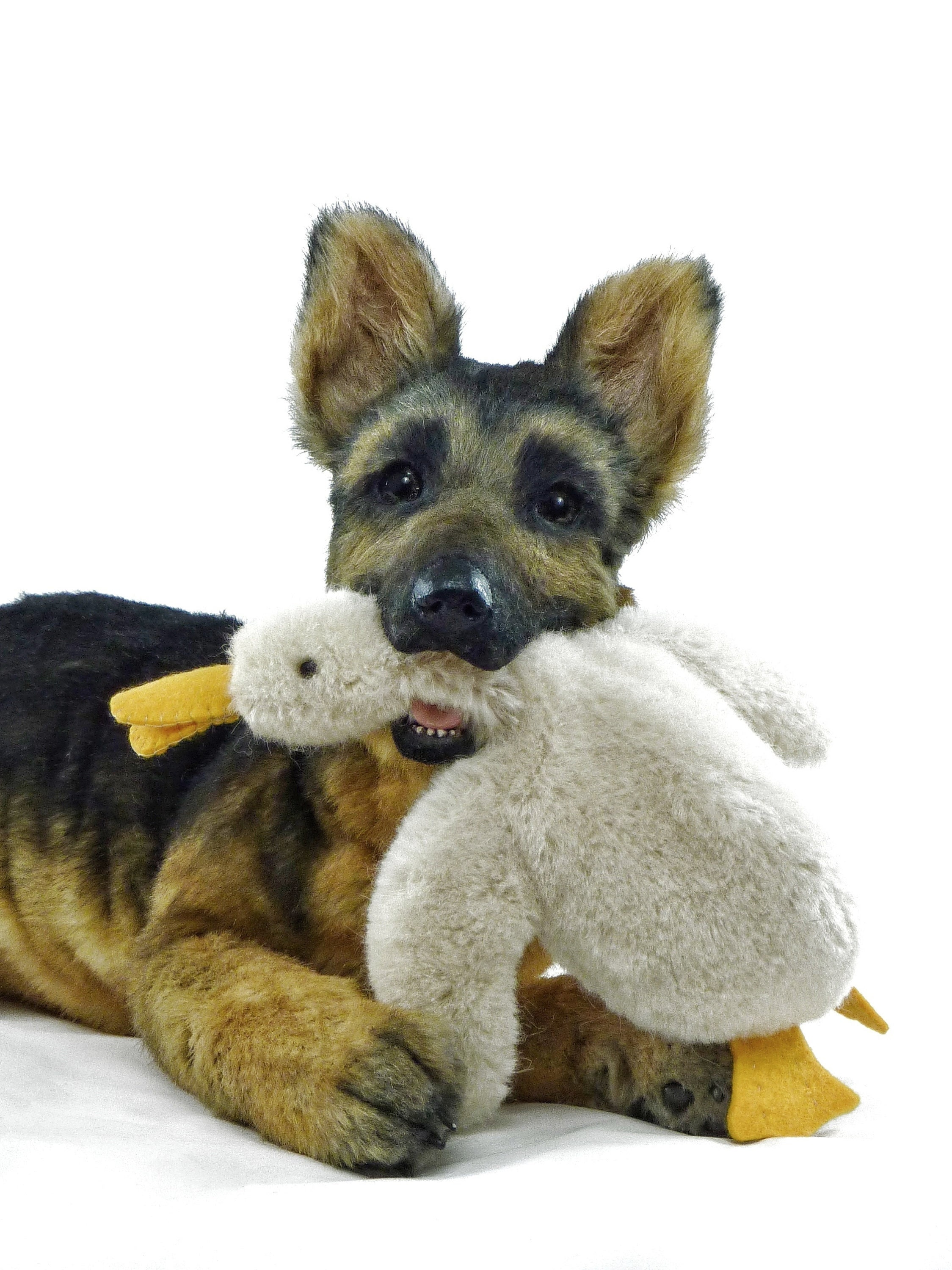 Custom Realistic German Shepherd Puppy Plush | Life Size Poseable ...