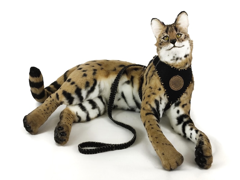 Custom Realistic Savannah Cat Plush | Life Size Poseable Stuffed Animal ...