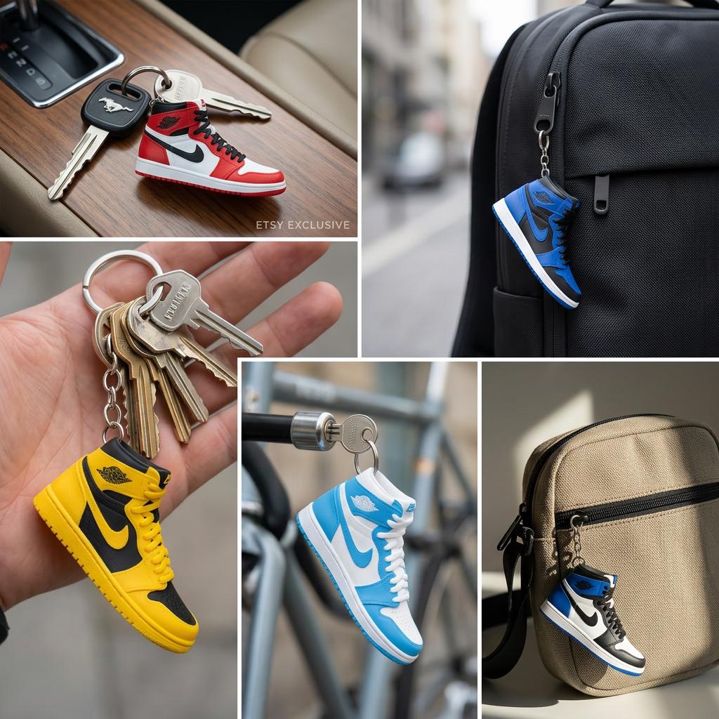 Sneaker Keychain 3D Printed | Mini Shoe Keychain | Streetwear Style ...