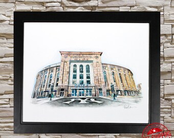 Yankee stadium art | Etsy
