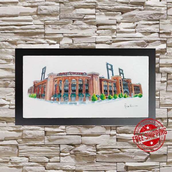 St Louis Art Busch Stadium - Etsy