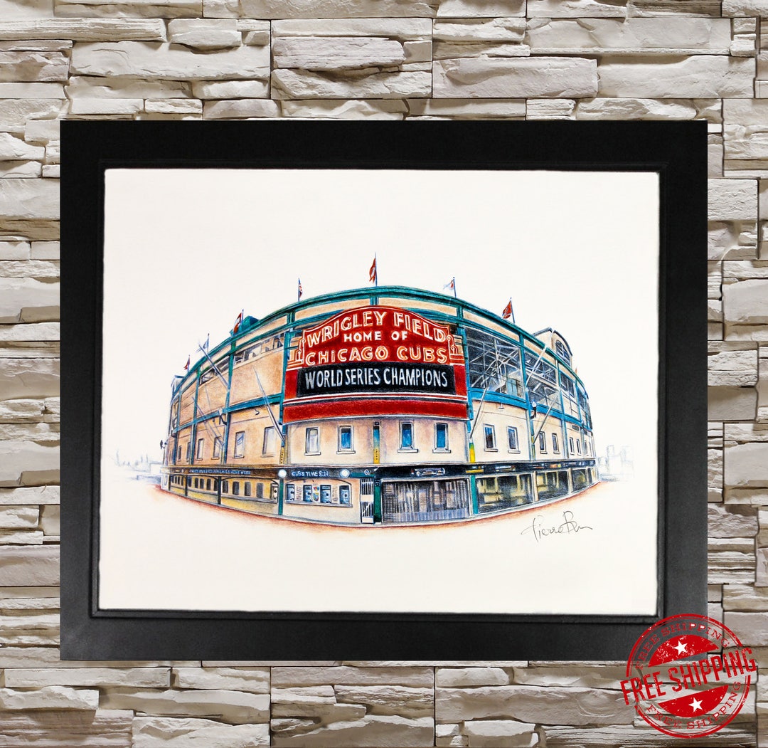 Chicago Cubs Wall Art Print Sport Decor Chicago Cubs Gift - Etsy