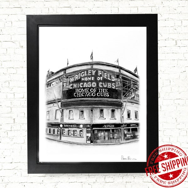 Wrigley Field Sign - Etsy